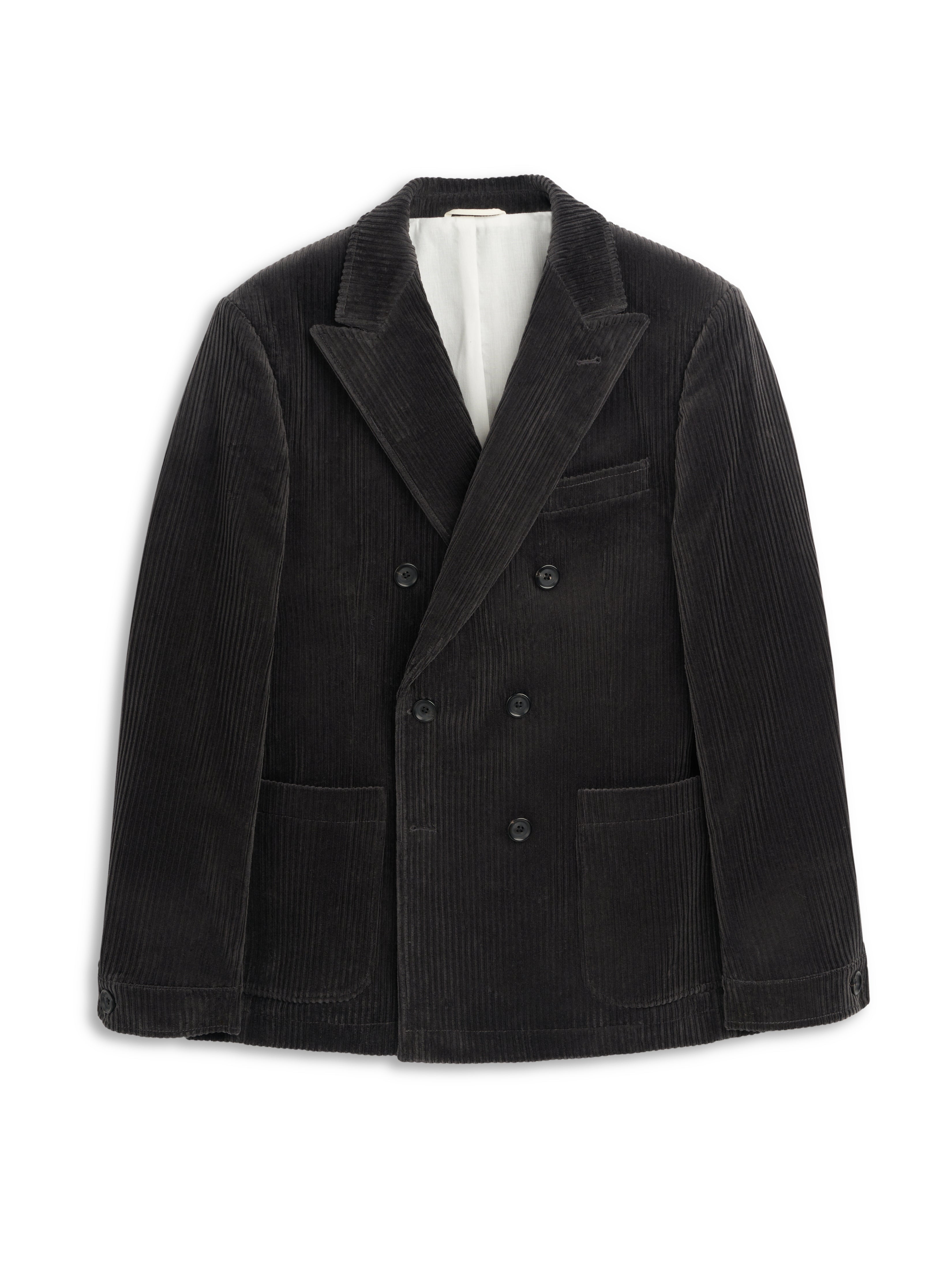 Deakin Cord Grey Double Breasted Suit – Oliver Spencer
