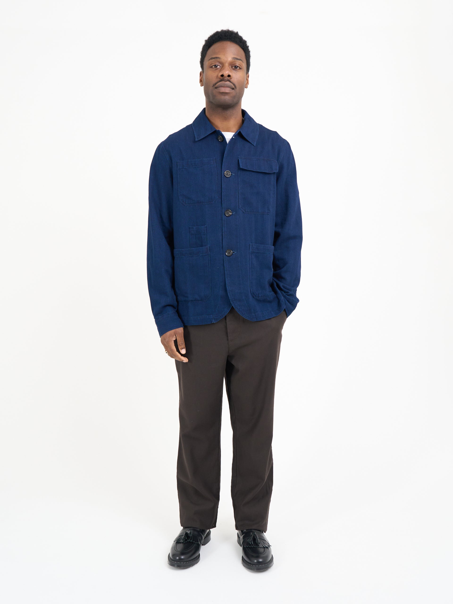 Hythe Jacket Faye Indigo Blue – Oliver Spencer